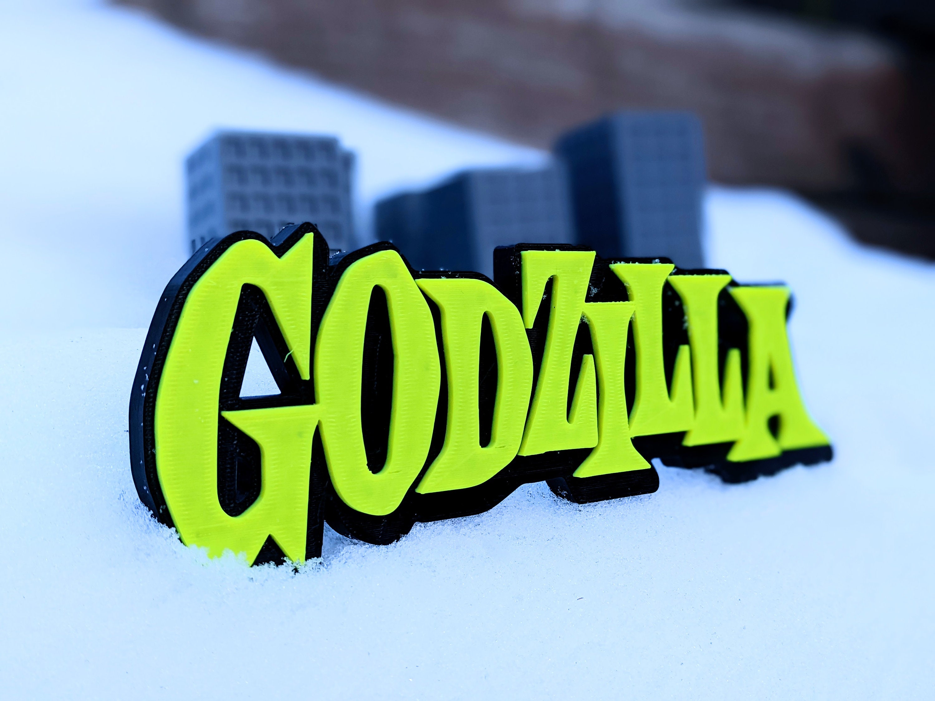 Godzilla Movie Shelf Display Theatre Room Sign Bookshelf - Etsy