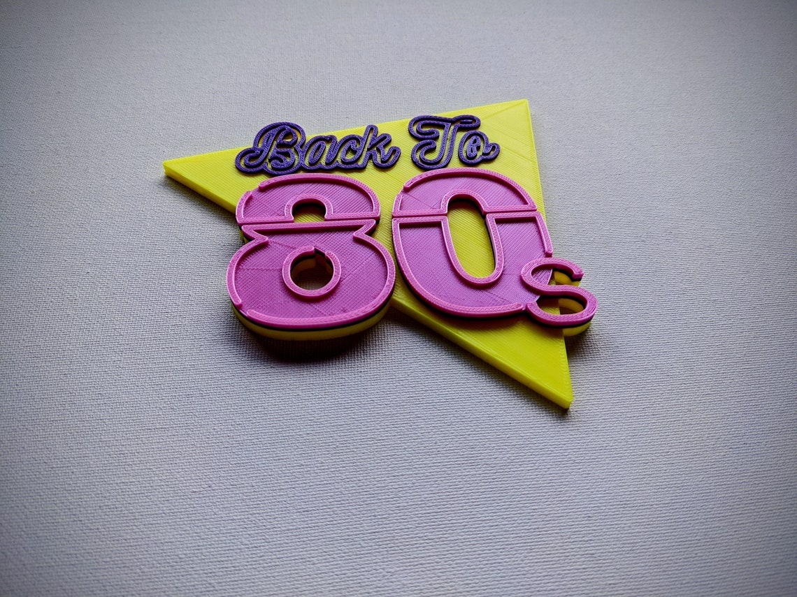 Back to 80s Shelf Display Collection Room Sign Bookshelf | Etsy