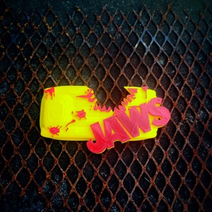 JAWS Movie Themed Life Raft With Bite Bruce Bites JAWS Raft Logo Movie ...