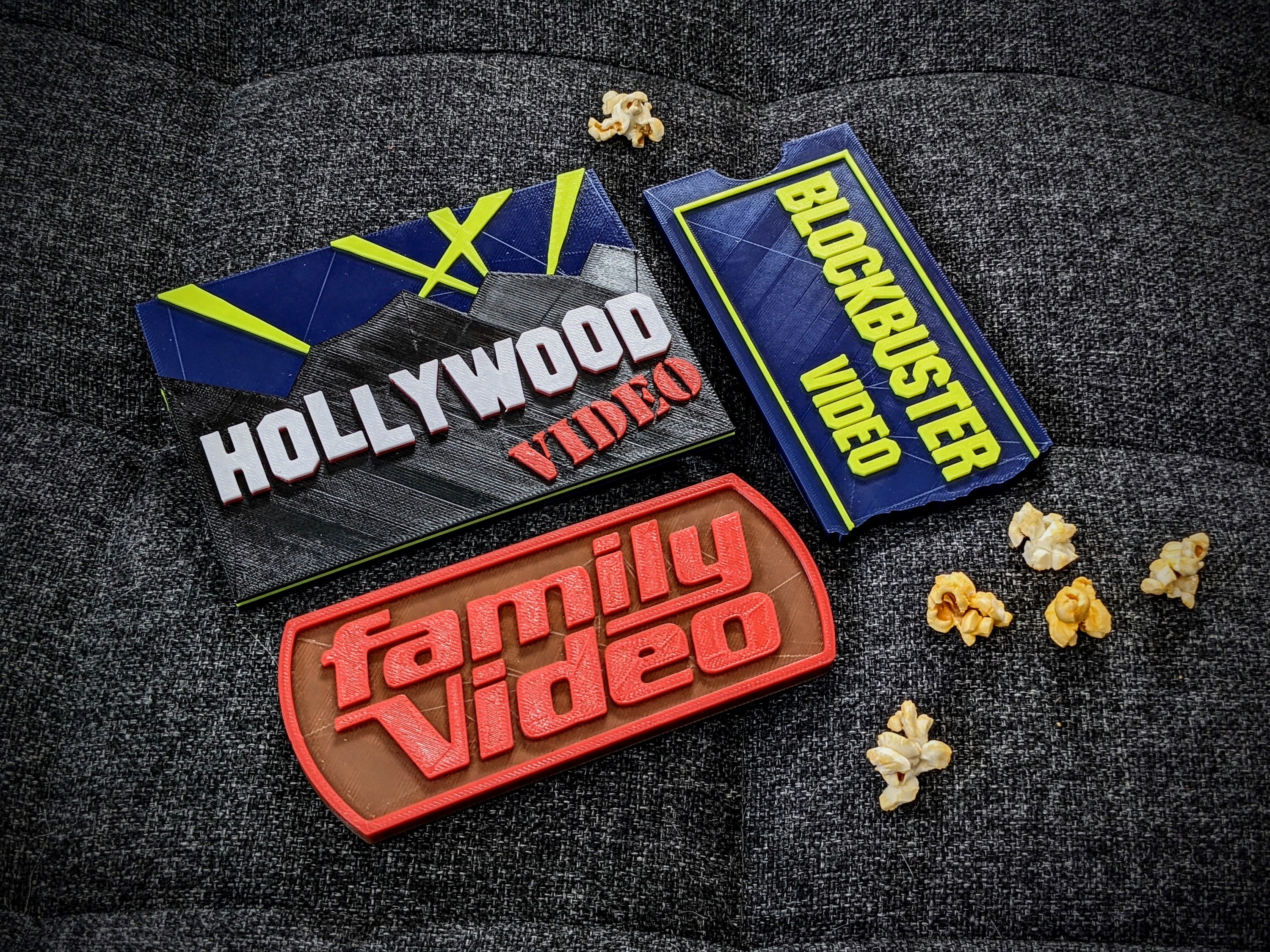 Movie Store Fan 3 Sign Set Shelf Display Collection Room Sign | Etsy