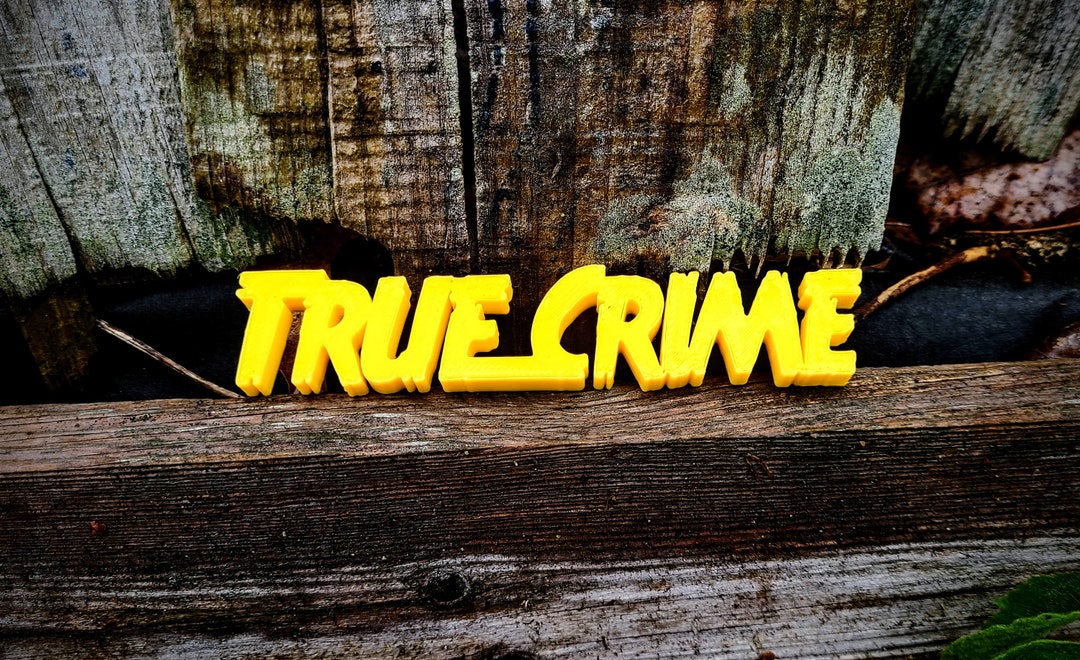 True Crime Genre Sign for Book or Movie Shelf - Diorama Sign - Movie ...