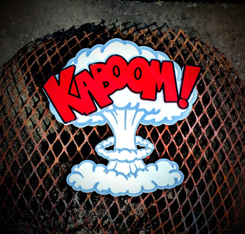 KABOOM! Comic Sound Effect Sign | Pop Art Party Decor - Etsy