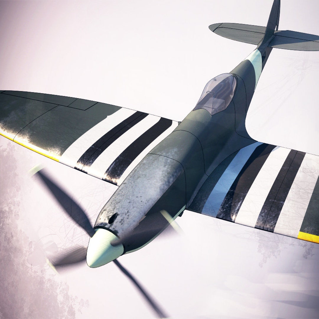 3D Printed Spitfire MK XVI RC Plane Model Kit (38 Inch) - Etsy