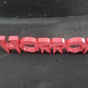 Horror Movie Genre Sign, PLA Plastic Shelf Display - Etsy