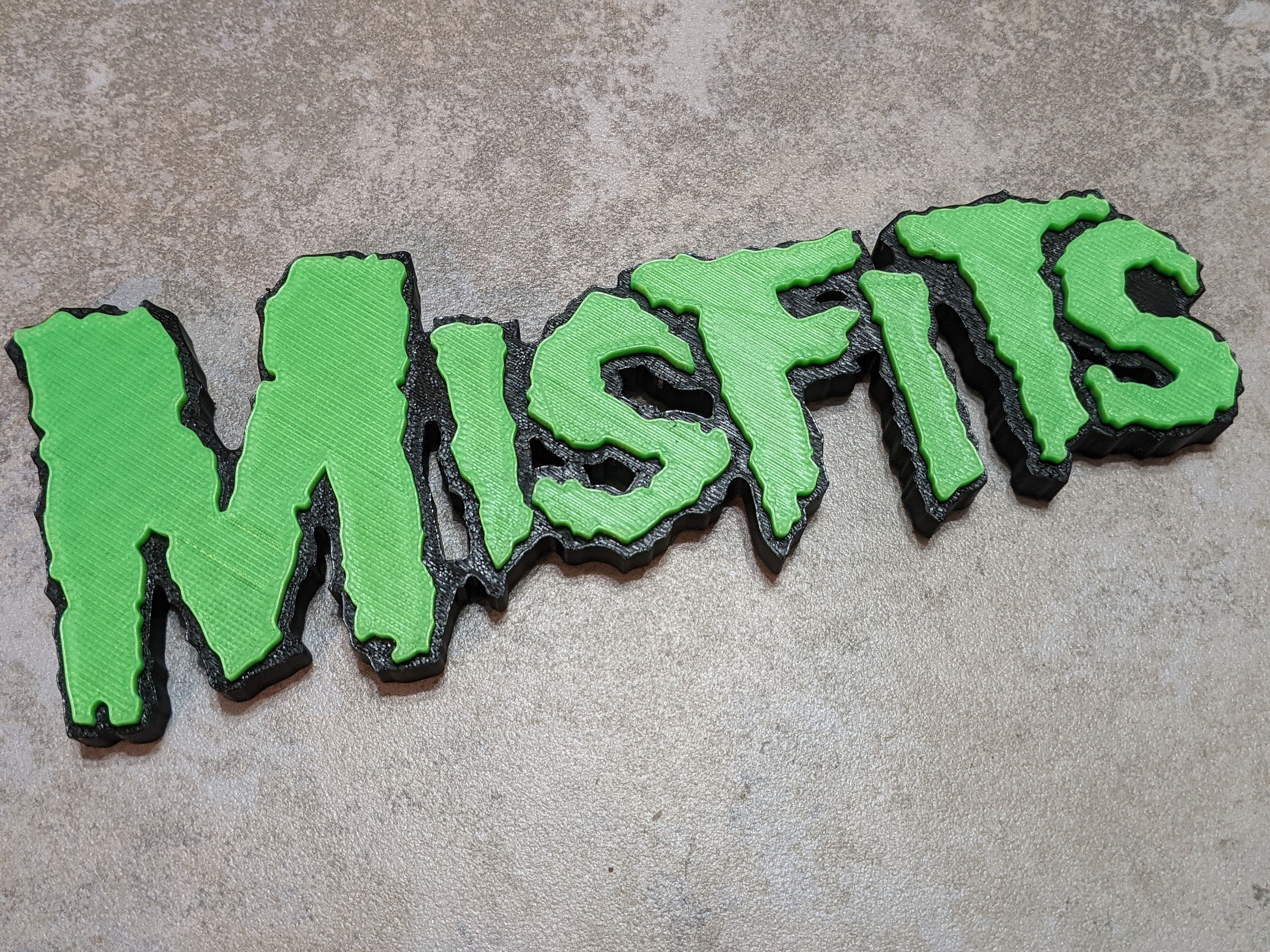 Misfits Logo Shelf Art Music Room Display Collection Sign - Etsy UK