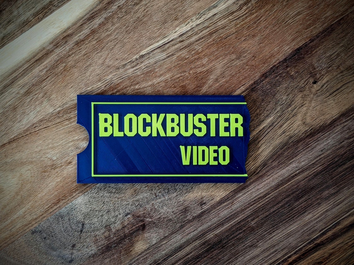 Blockbuster Video Movie Store Fan Shelf Display Collection Room Sign ...
