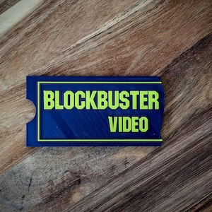 Blockbuster Video Movie Store Fan Shelf Display Collection Room Sign ...
