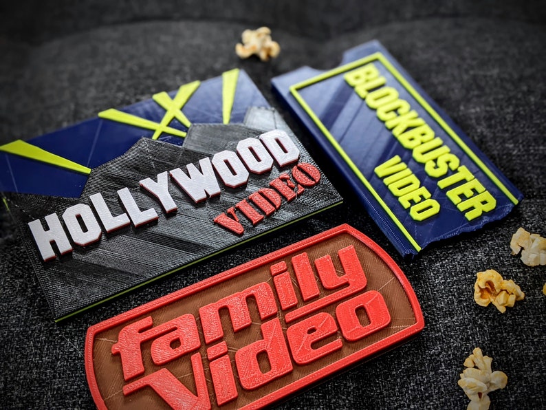 Movie Store Fan 3 Sign Set Shelf Display Collection Room Sign ...