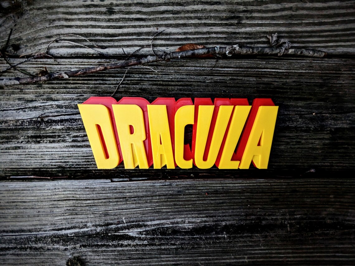 Dracula 1931 Movie Logo Film Collection Shelf Art Sign Display ...