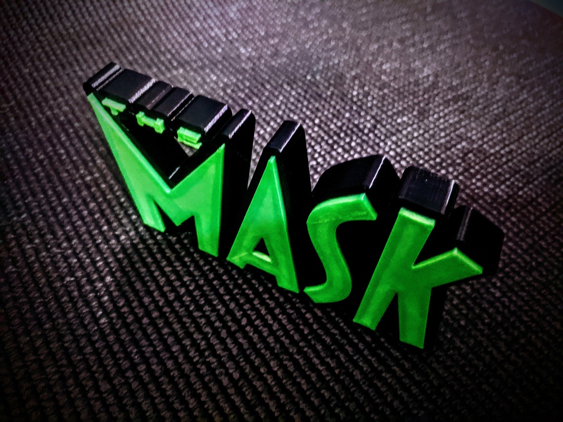 The Mask Movie Logo Shelf Wall Art Display Desk Art Cult Film - Etsy