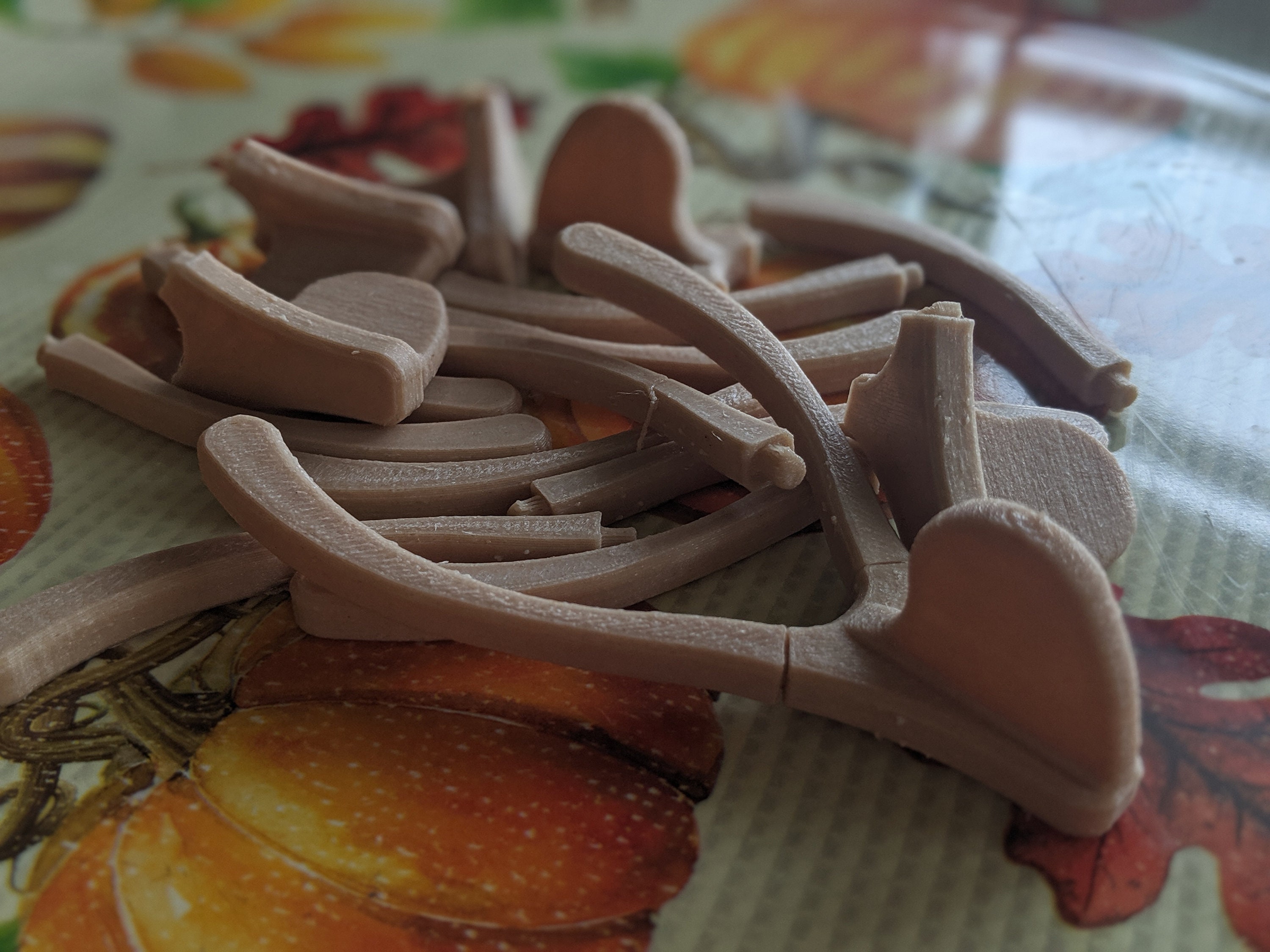 Thanksgiving Day Wishbone Set of 6 Fake Wishbone Vegan - Etsy