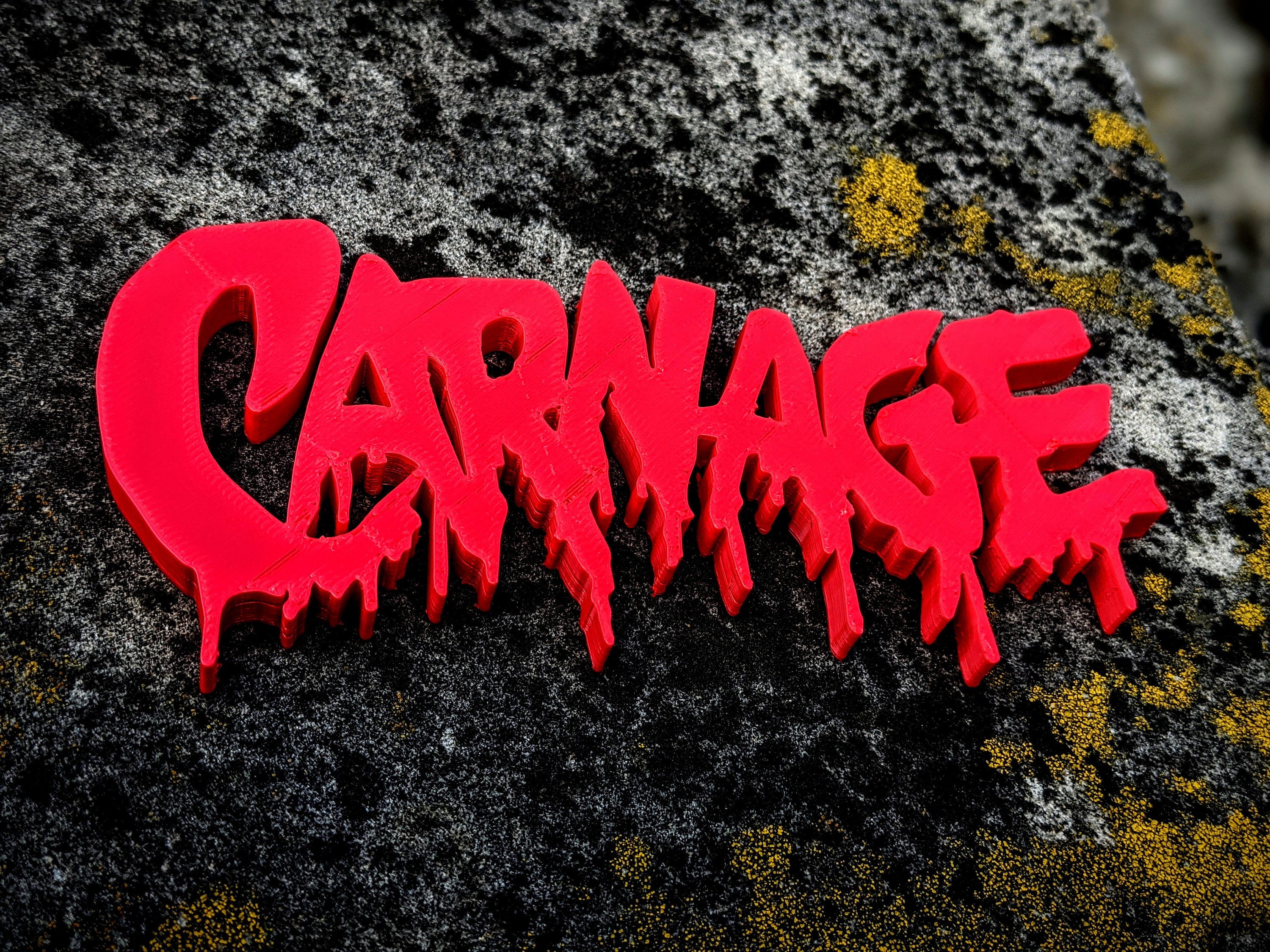 Carnage Logo Replica Shelf Art Movie Display Complement to - Etsy UK