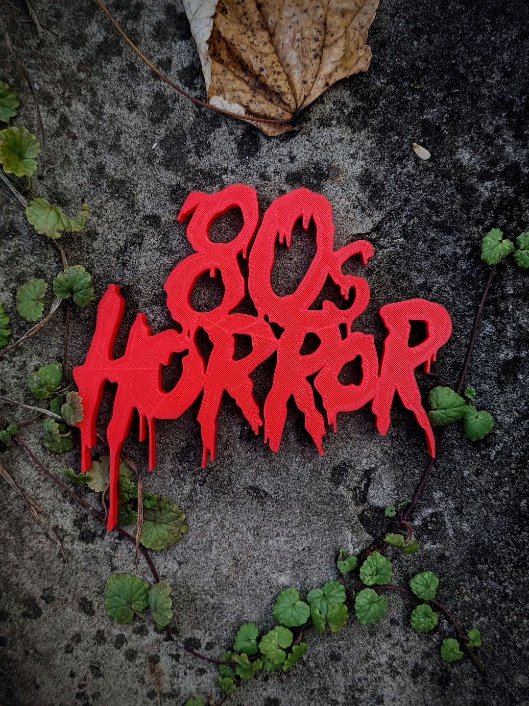 1980's 80's Horror Shelf Art, Movie Display Sign for Horror Film ...