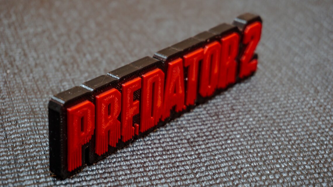 Predator 2 Movie Logo Shelf Wall Art Display Desk Art Classic | Etsy