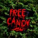 Free Candy Blood Splat Sign – Horror Halloween Wall Decor, Creepy ...