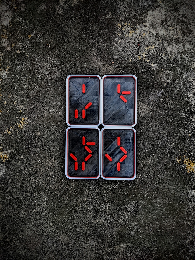 Self Destruct Countdown Timer Symbols From the Predator Movie - Etsy UK