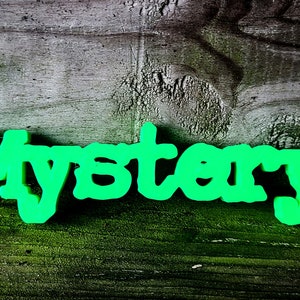 Mystery Genre Sign for Book or Movie Shelf - Diorama Sign - Movie Room ...