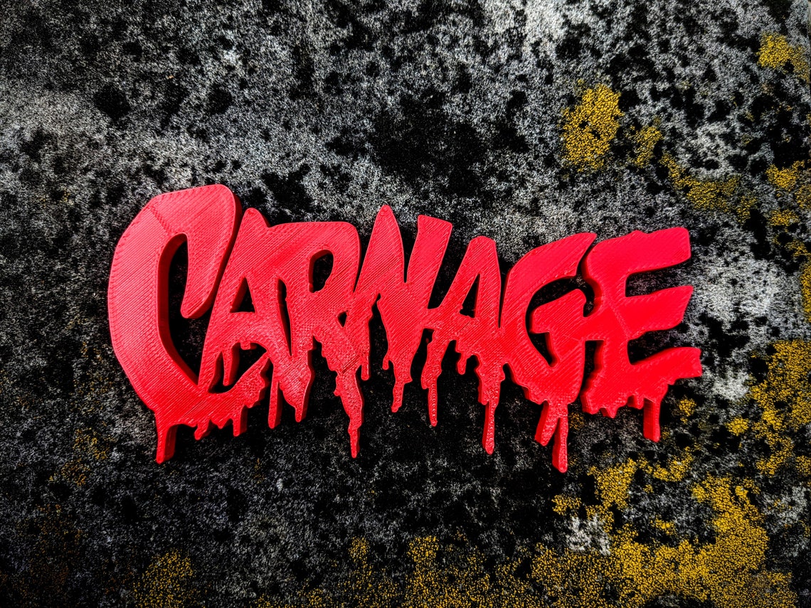 Carnage Logo Replica Shelf Art Movie Display Complement to - Etsy UK