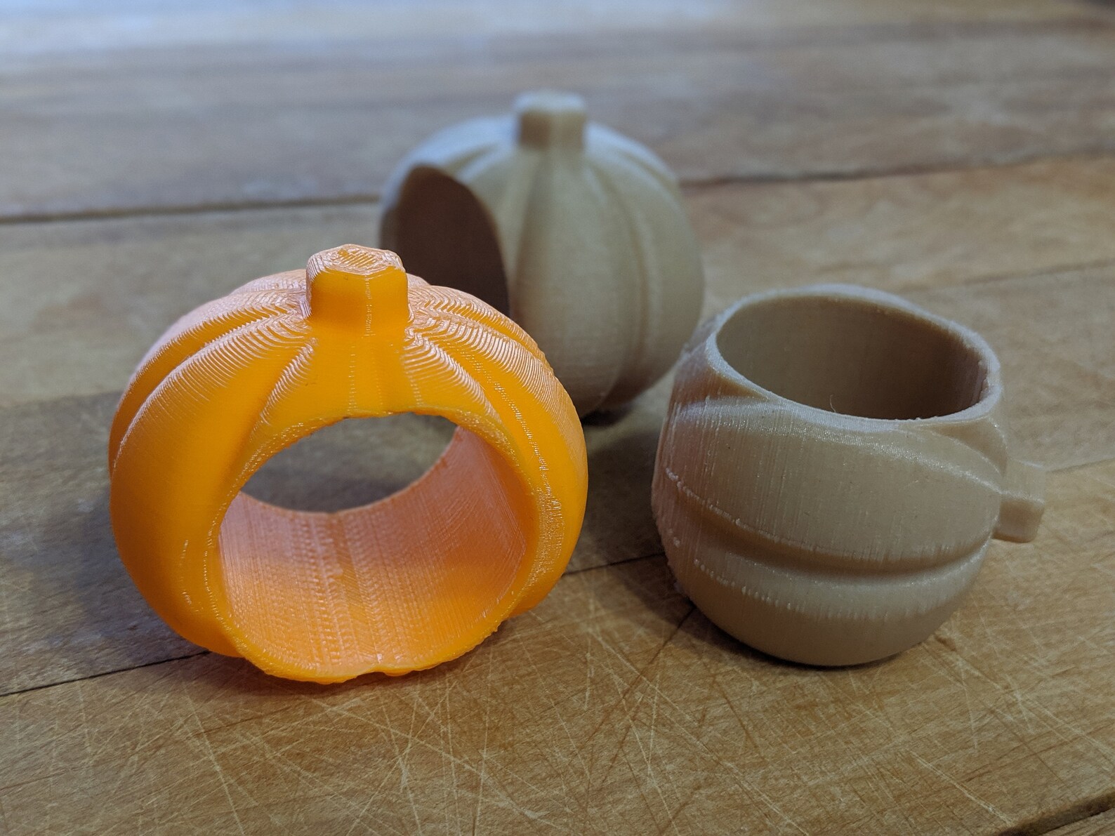 Set of 6 Pumpkin Napkin Rings for Thanksgiving Day Pumpkin | Etsy