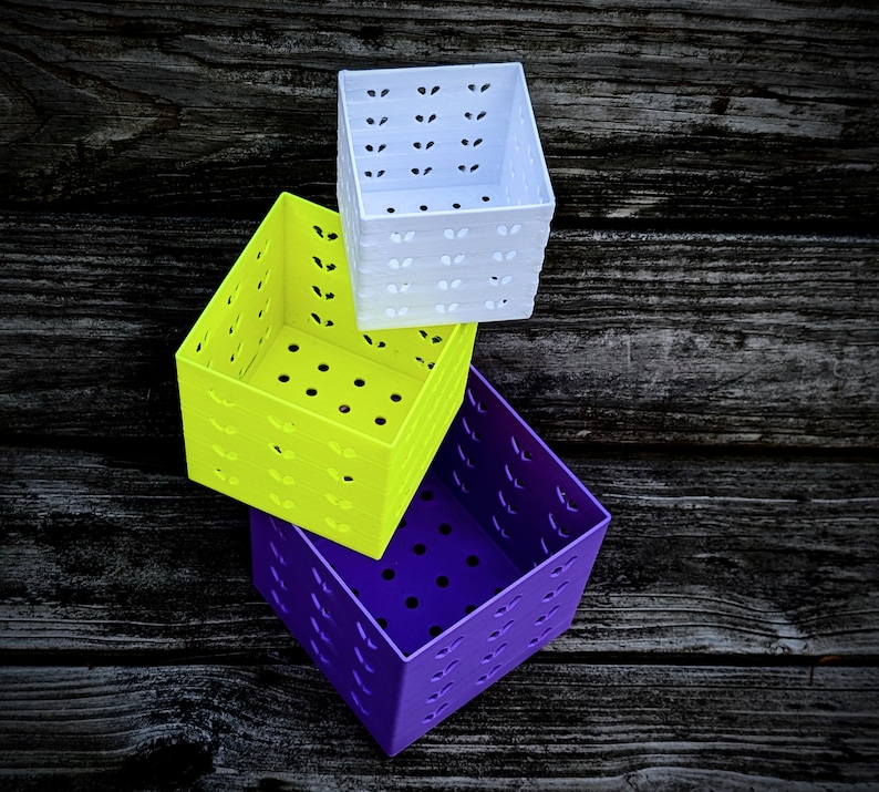 Square Orchid Pot With Heart Holes Pot Liner for Orchids - Etsy