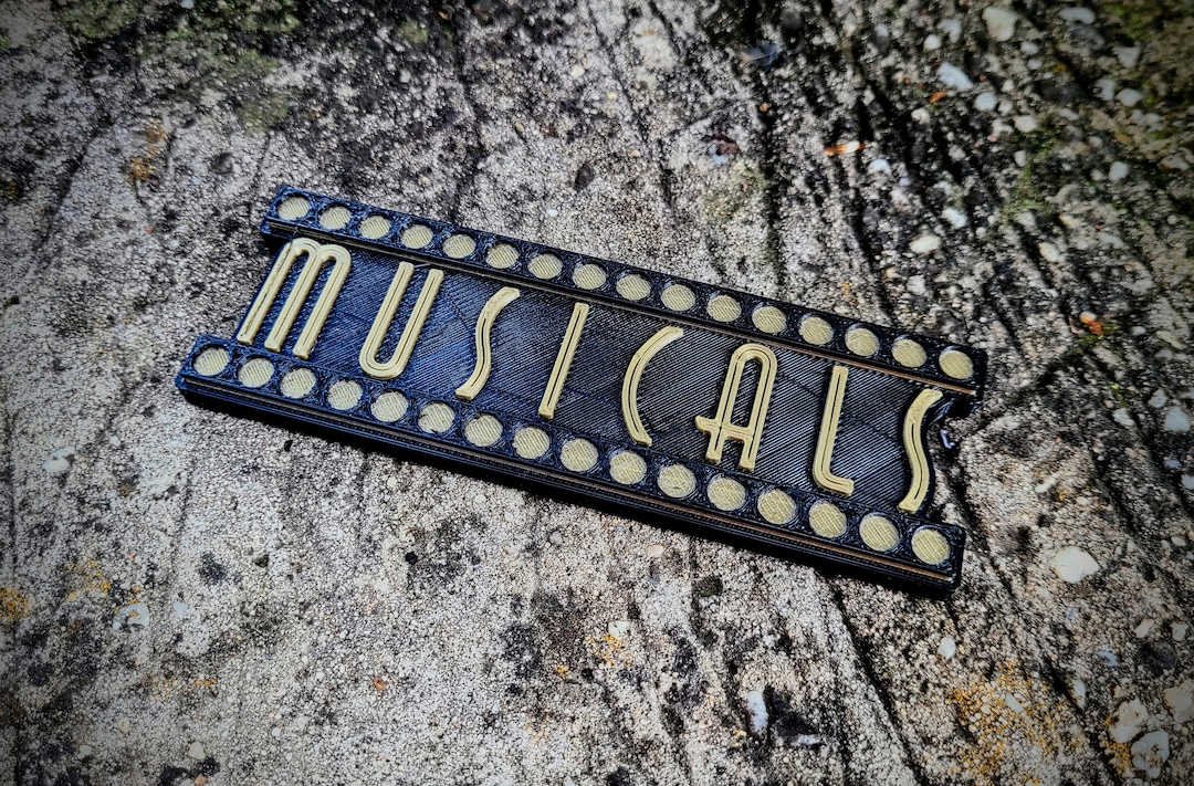 Musicals Genre Sign – Movie Shelf Decor - Etsy