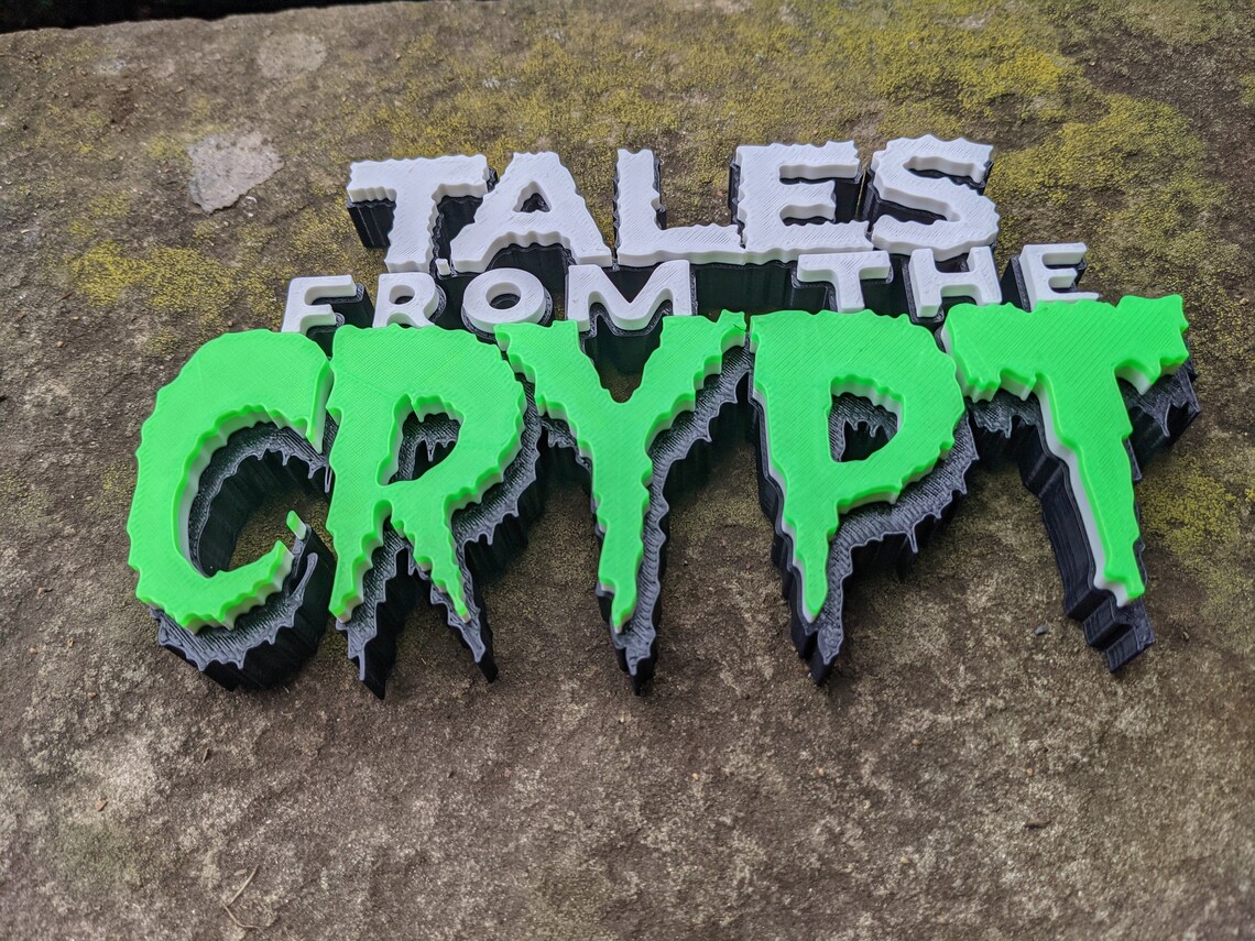 Tales From the Crypt Logo Shelf Art Movie Room Display - Etsy