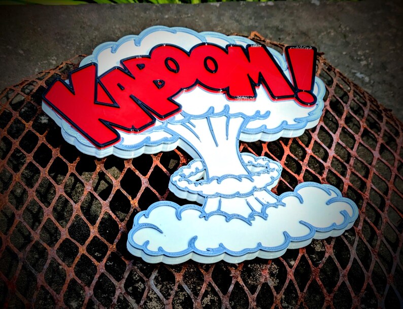 KABOOM! Comic Sound Effect Sign | Pop Art Party Decor - Etsy