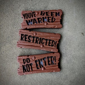 Large Eerie Spooky LED Lightup Signs - LED Enclosure - Stylized Spooky ...