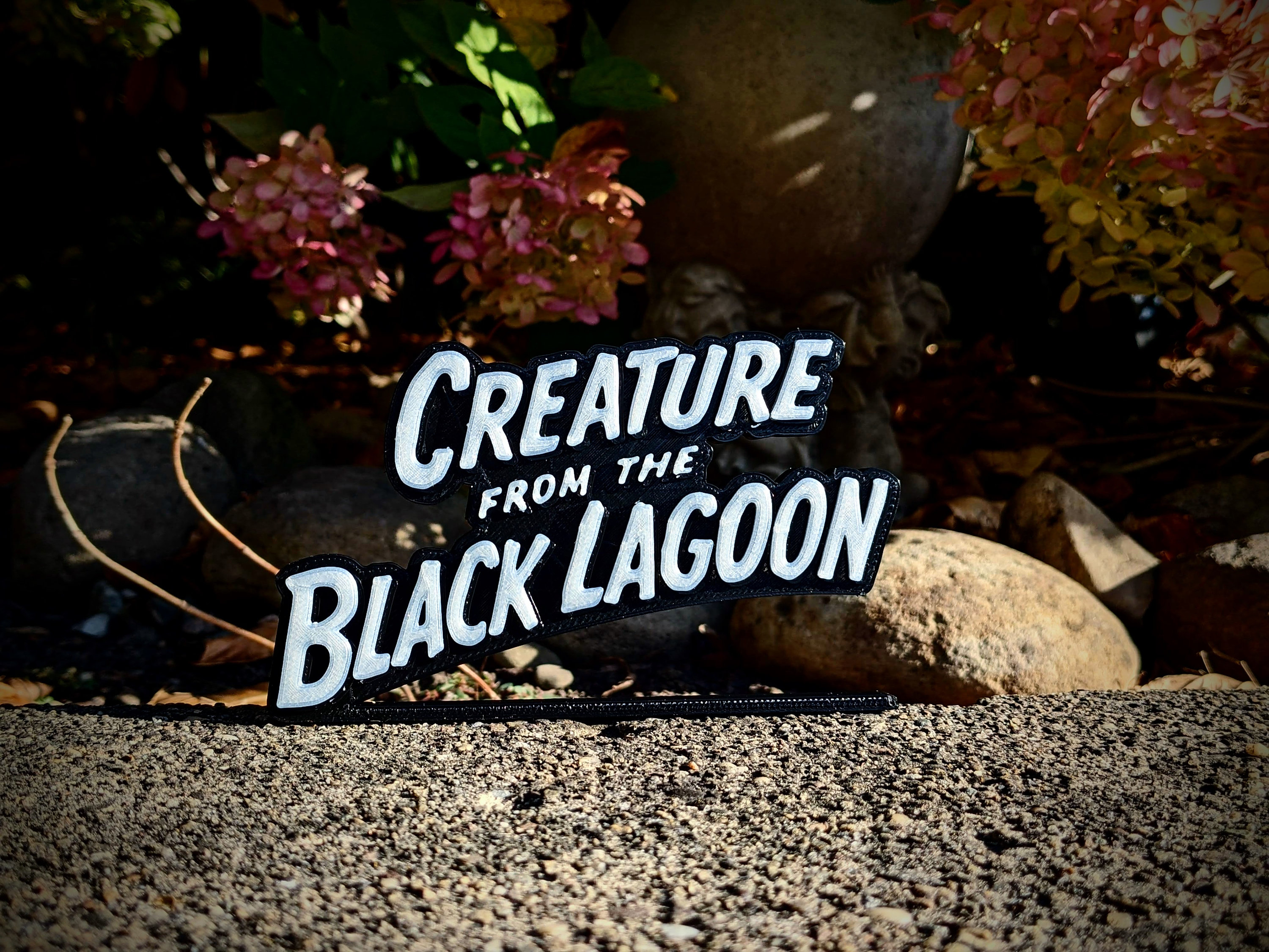 Creature From the Black Lagoon Logo Shelf Art Movie Room - Etsy