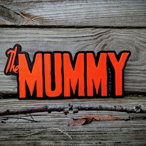 The Mummy Vintage 1931 Movie Logo Film Collection Shelf Art Sign ...