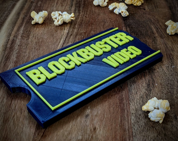 Blockbuster Video Movie Store Fan Shelf Display Collection Room Sign ...