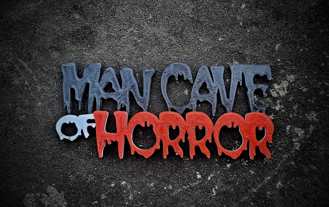 Man Cave of Horror Sign Shelf Art, Man Cave Room Signage Diorama - Gift ...