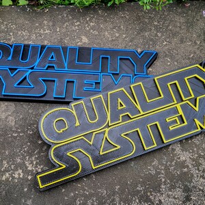 Star Space Wars Themed 3D Printed Personalized Name Plate Custom Sci Fi ...