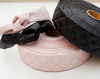 Faux leather ribbon | Etsy