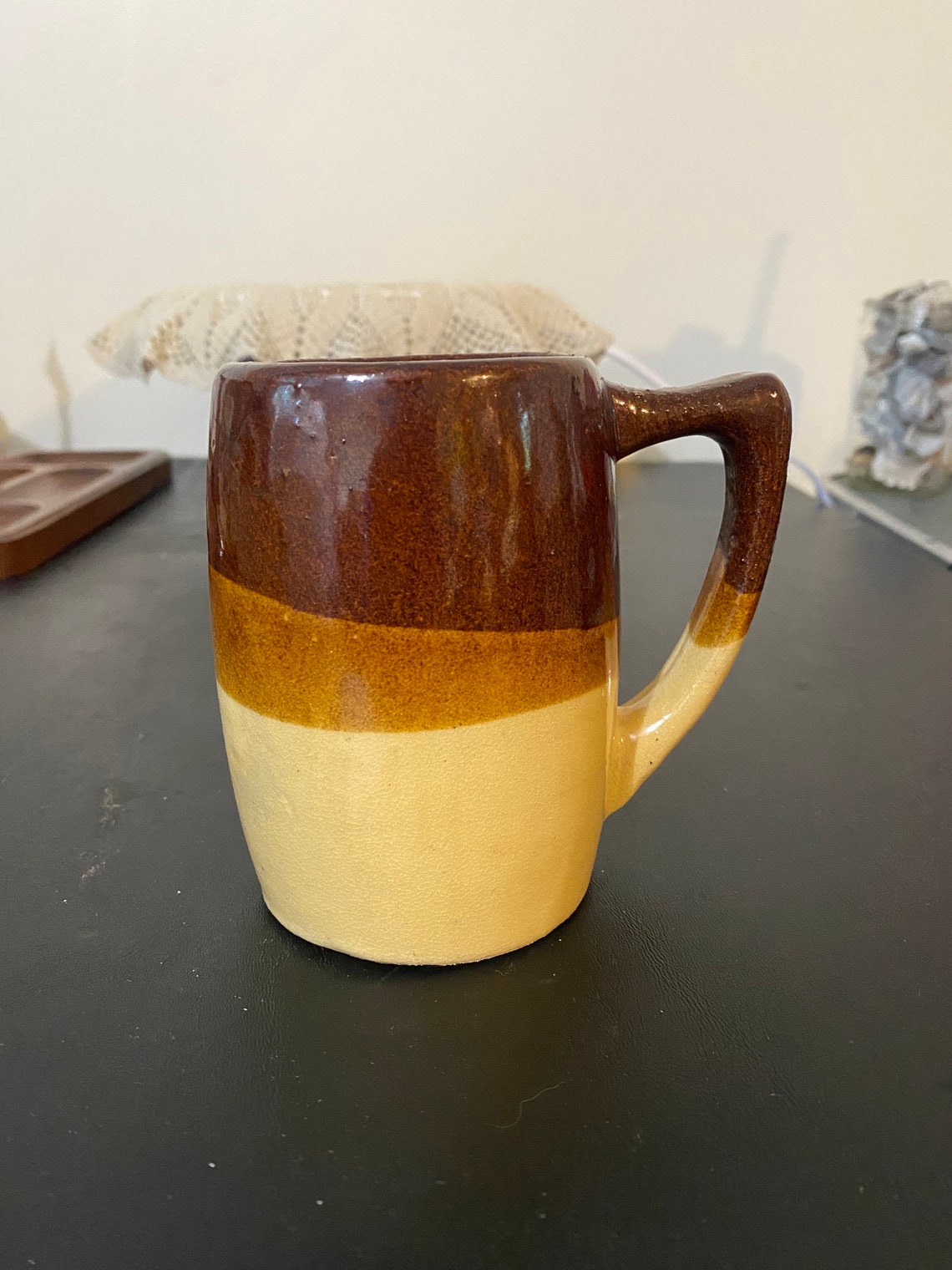 Primitive Heavy Stoneware Mug/stein2 Shades of Brown, Hand Thrown. - Etsy