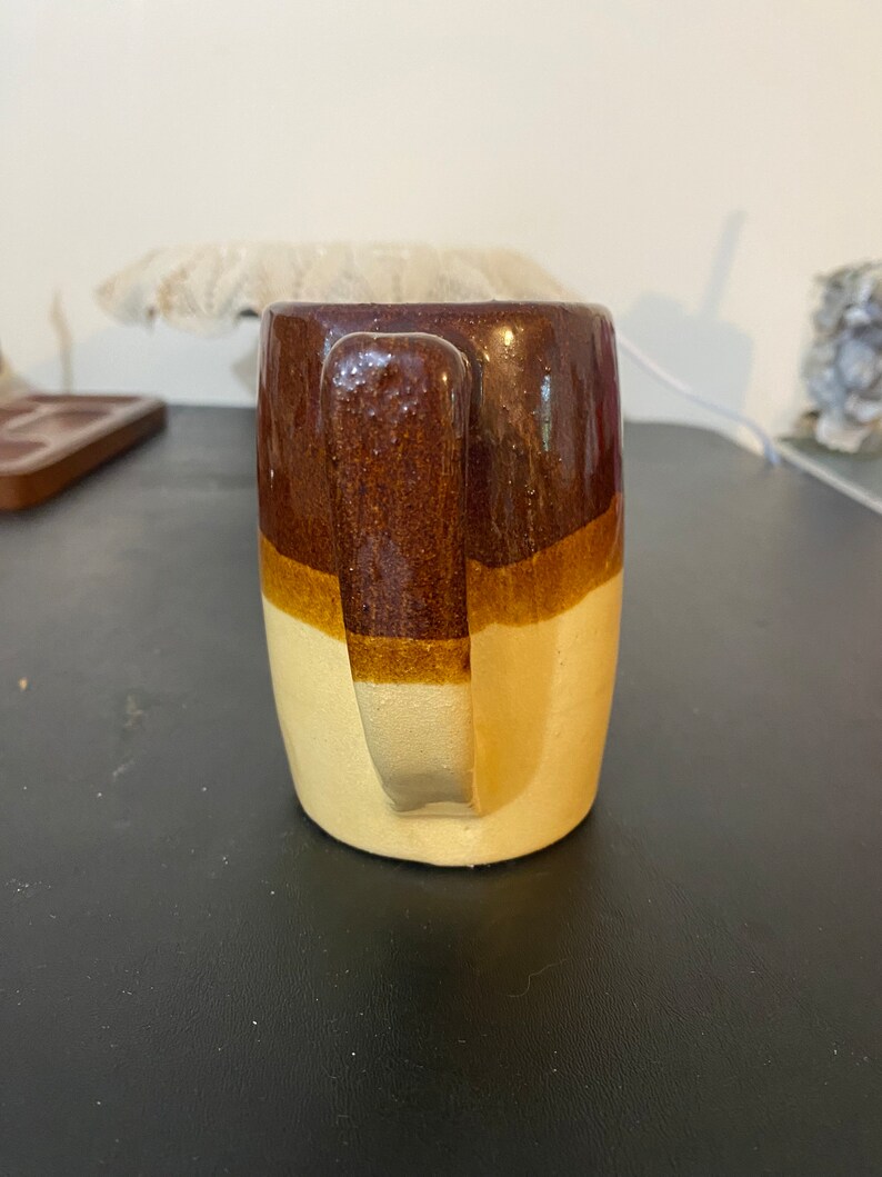 Primitive Heavy Stoneware Mug/stein2 Shades of Brown, Hand Thrown. - Etsy
