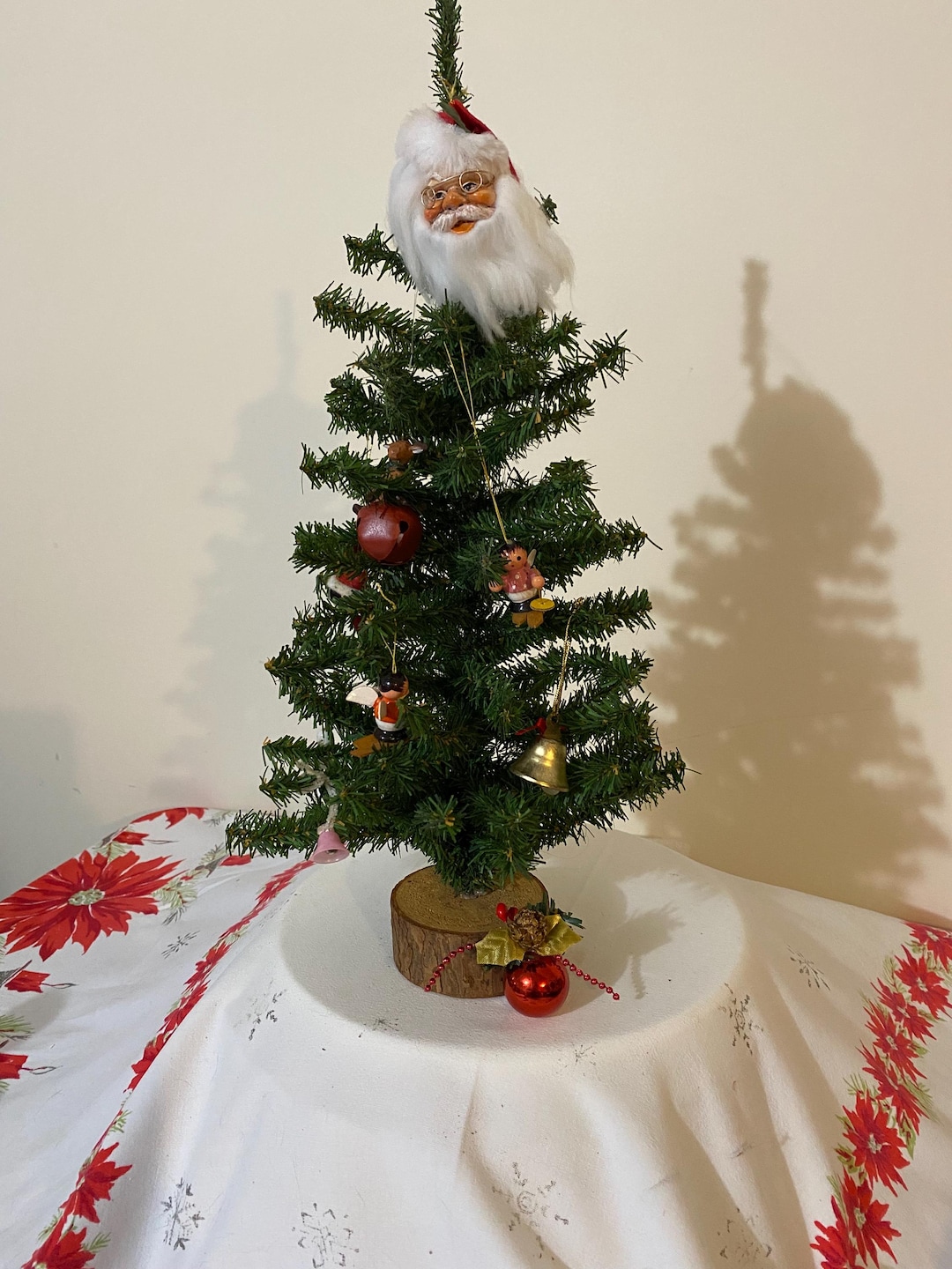 Vintage Christmas Tree Made in Taiwan R.O.C. 16”-17” Tall Includes 9 ...