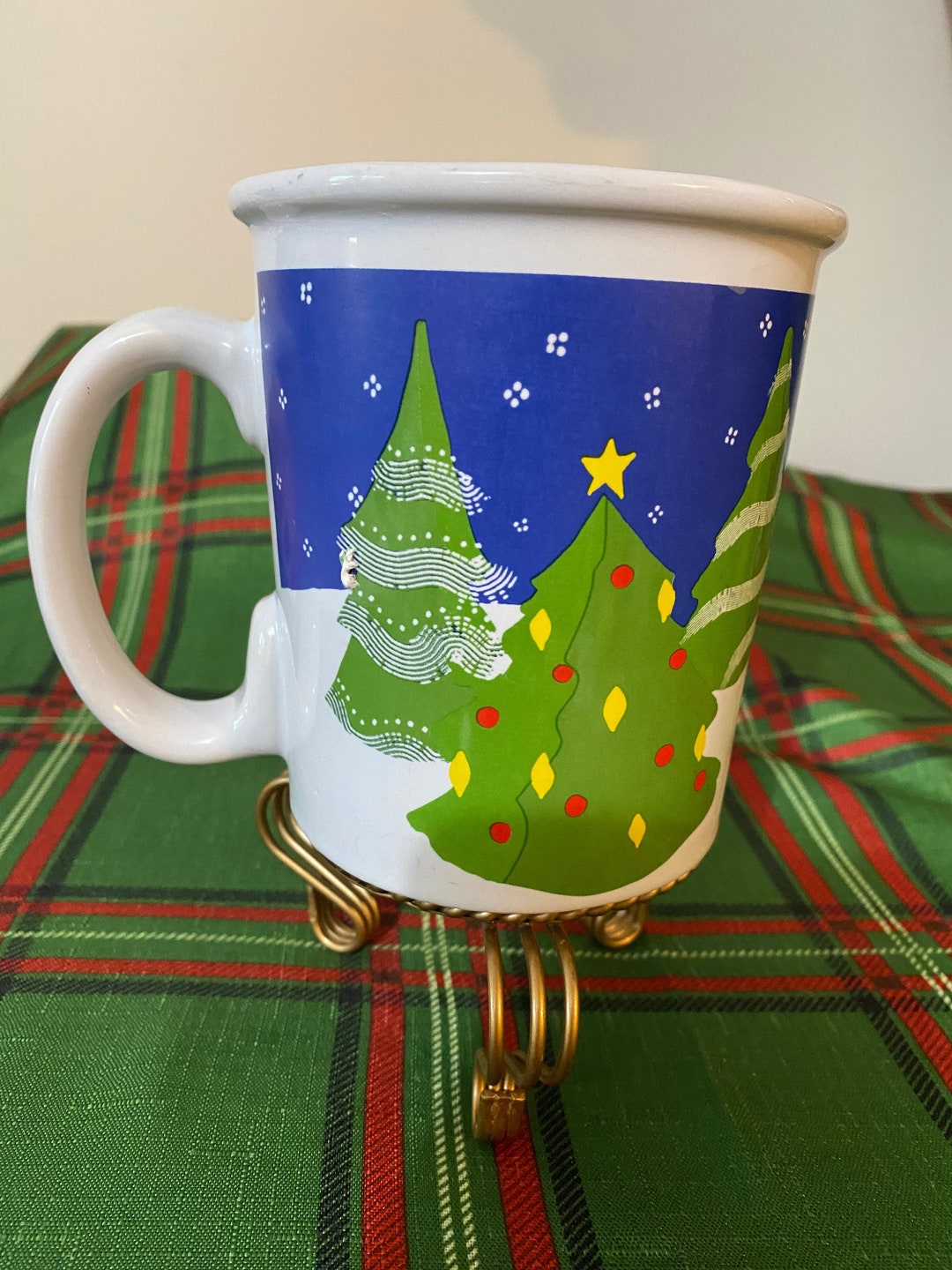 Vintage Large Christmas Mug - Etsy