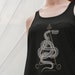 Occult Snake Tank. Womens Satanic Serpent Bones Top. Witchy Skeleton ...