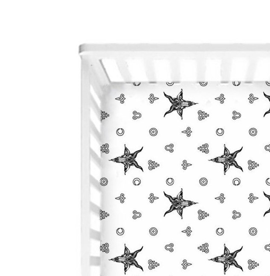 Baphomet Crib Sheets. Occult Baby Bedding. Satanic Symbols - Etsy