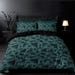 Teal Moth Bedding, Witchy Gothic Cicada Duvet Cover + Pillowcase Set in ...