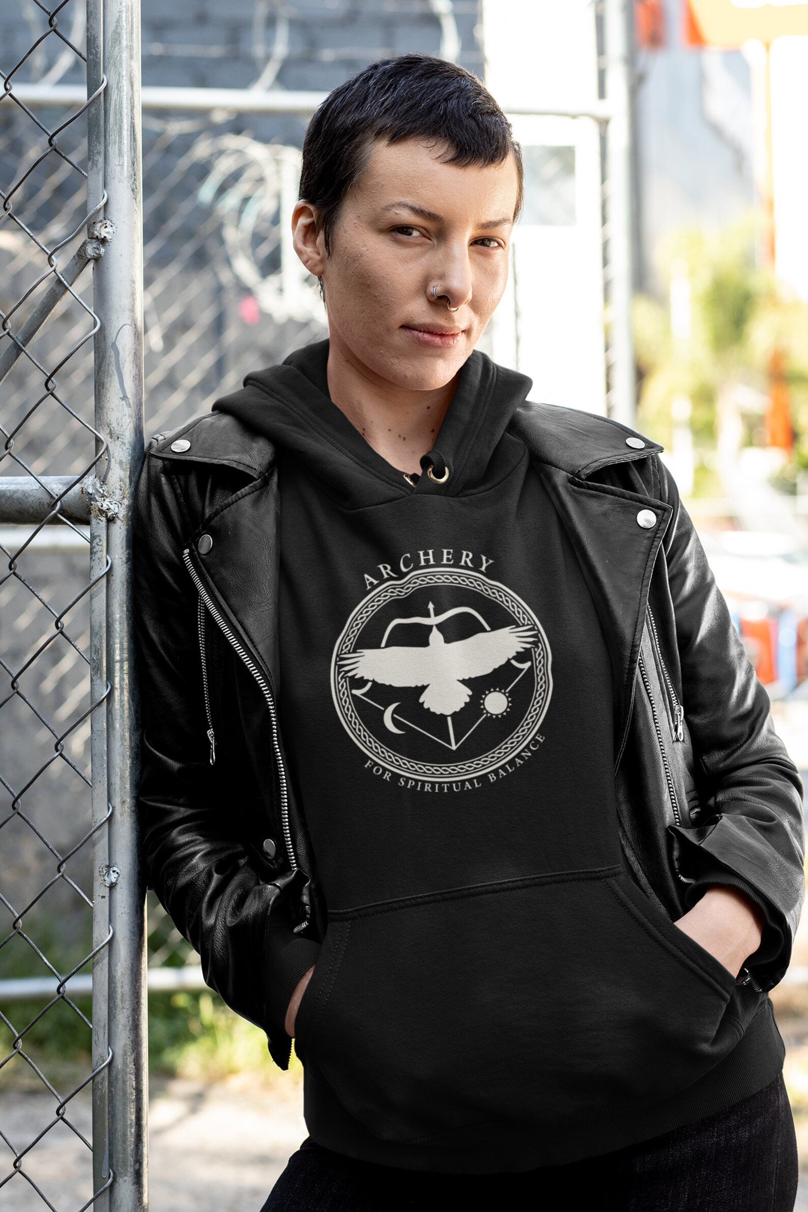 Traditional Archery Hoodie Spiritual Balance Archer - Etsy