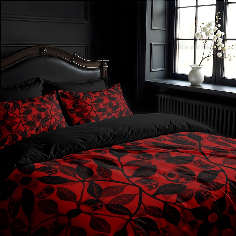 Red Duvet Cover - Etsy
