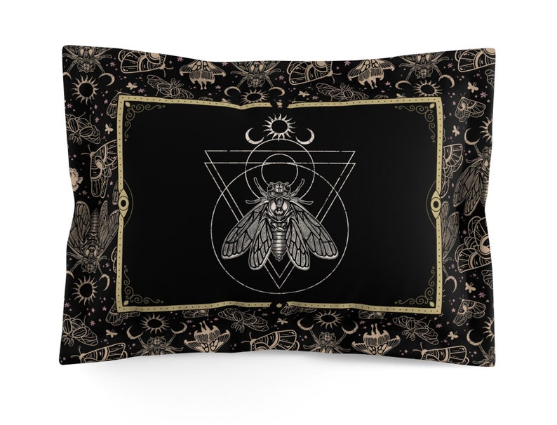 Occult Cicada Bedding, Witchy Esoteric Moth King Queen or Twin Duvet ...