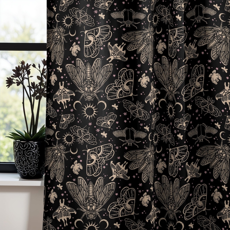 Celestial Goth Curtains - Etsy