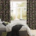 Bones & Botany Curtain, Elegant Macabre Skull Window Curtains W/ Gothic ...