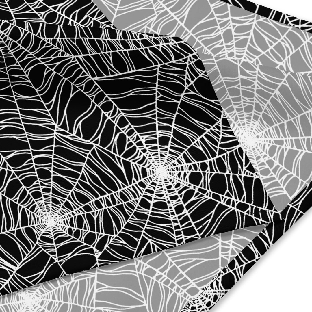 Spider Web Bandana, Spooky Gothic Multifunctional Cloth in Black ...