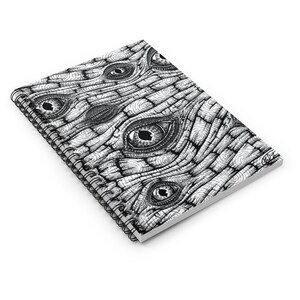 Spooky Eye Notebook, Alien Halloween Notepad, Evil Mummy Goth Journal ...