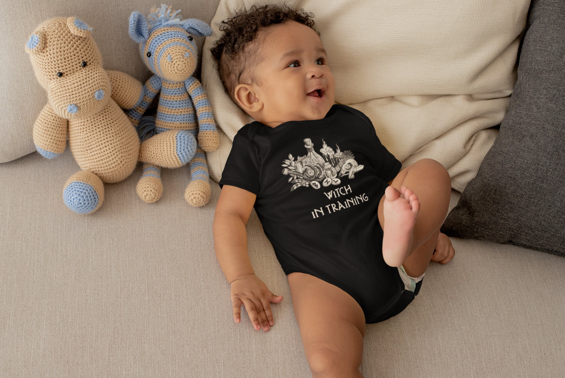 Witch Baby Shirt, Witch in Training Infant Tee, Toddler Halloween ...