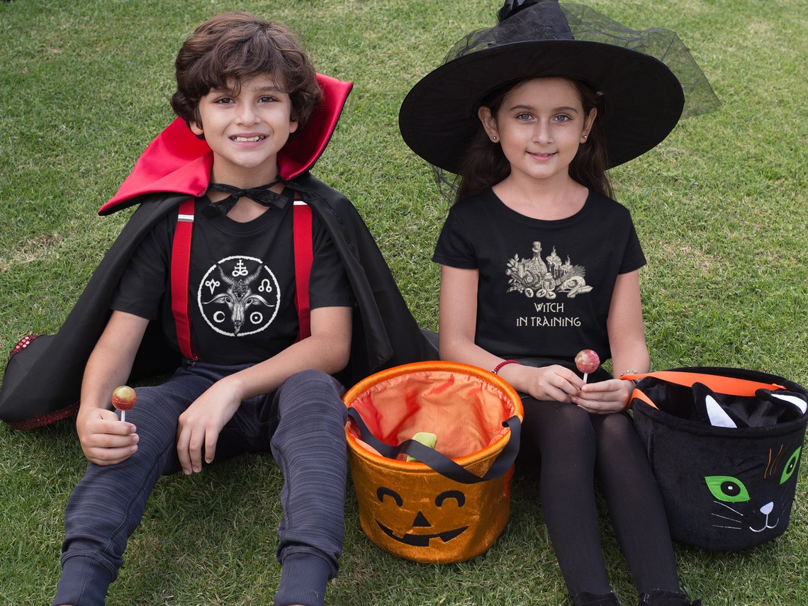 Baphomet Toddler Tee Satanic Kids Jersey Tshirt Occult Symbols ...